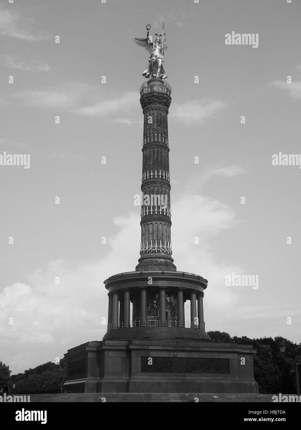 Victory column berlin architecture Black and White Stock Photos ...