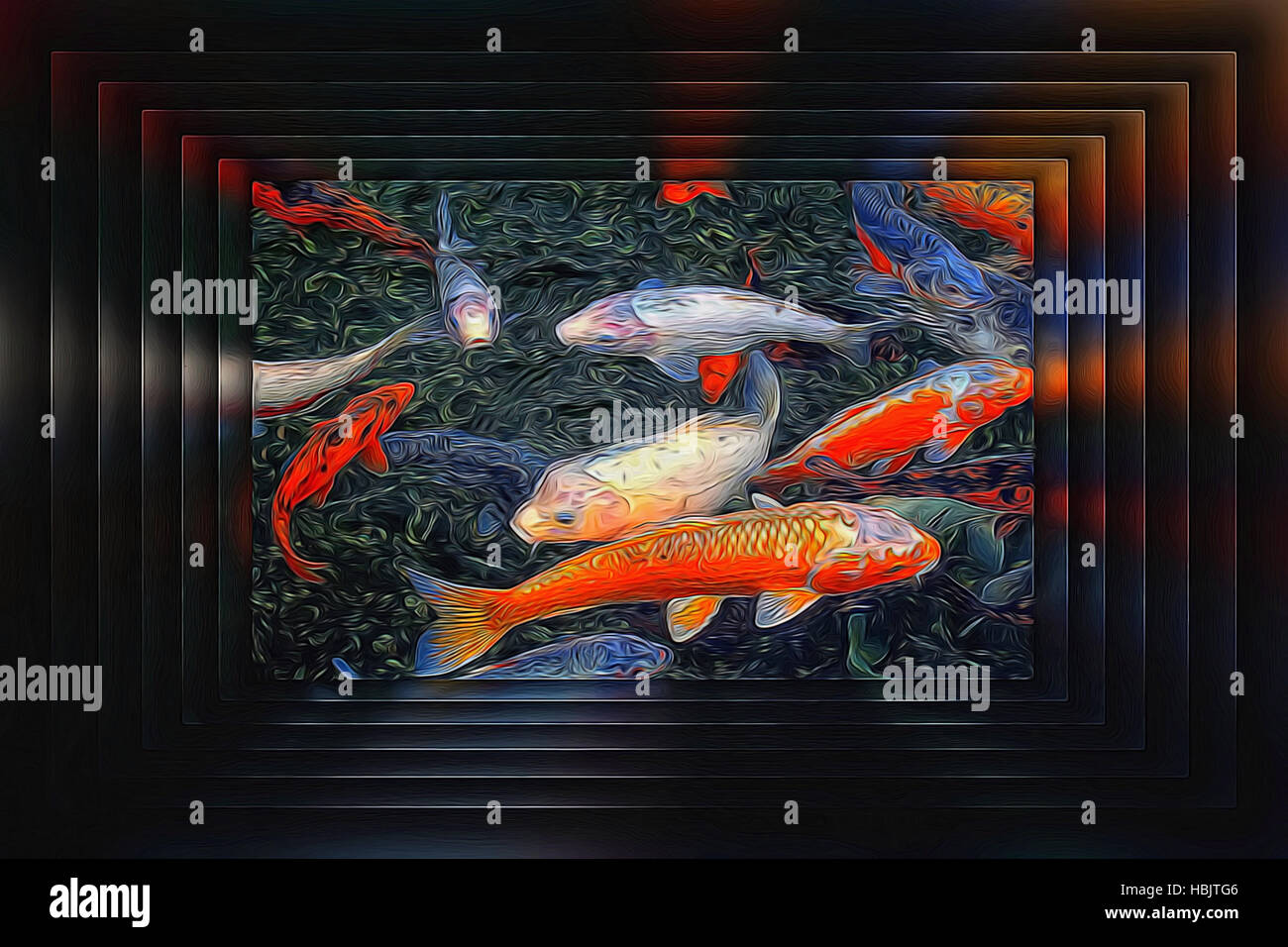 Neon fisch hi-res stock photography and images - Alamy