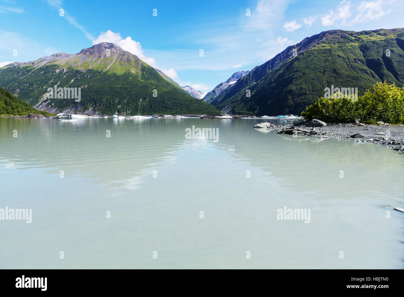 Lake in Alaska Stock Photo - Alamy