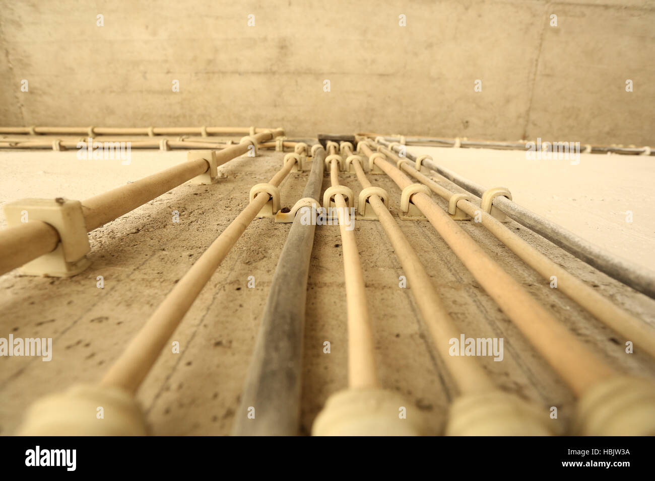 Old electricity cables Stock Photo - Alamy