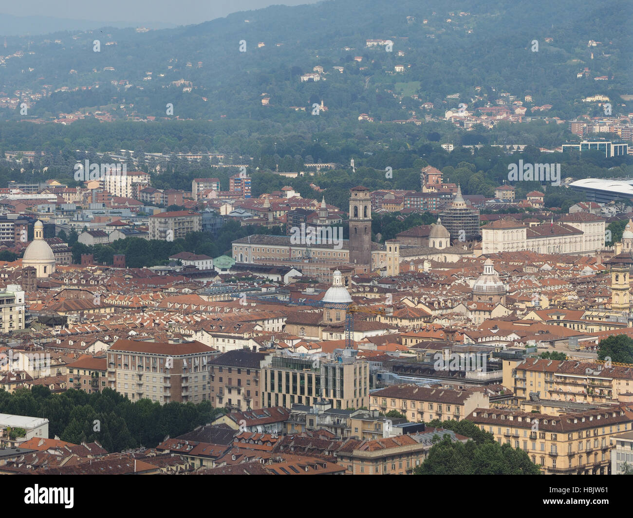 Aerial view of Turin Stock Photo - Alamy
