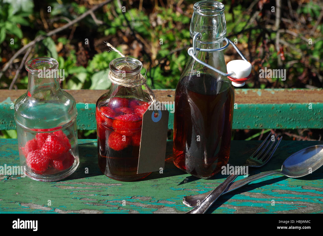 raspberry balsamic vinegar Stock Photo - Alamy