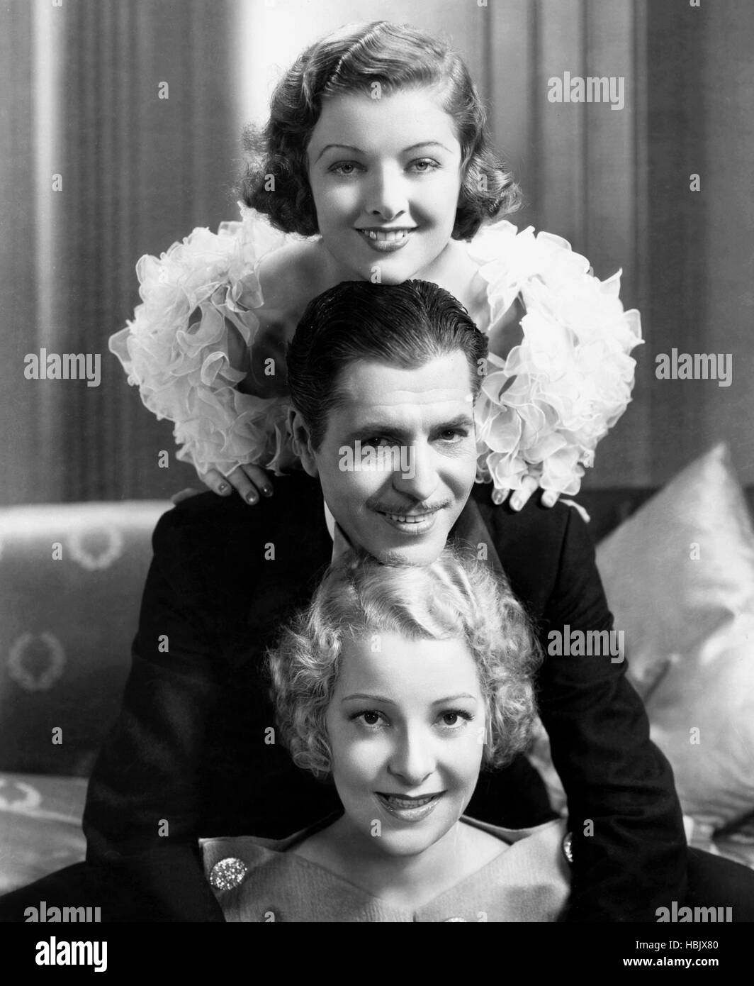 BROADWAY BILL, from top, Myrna Loy, Warner Baxter, Helen Vinson, 1934 ...