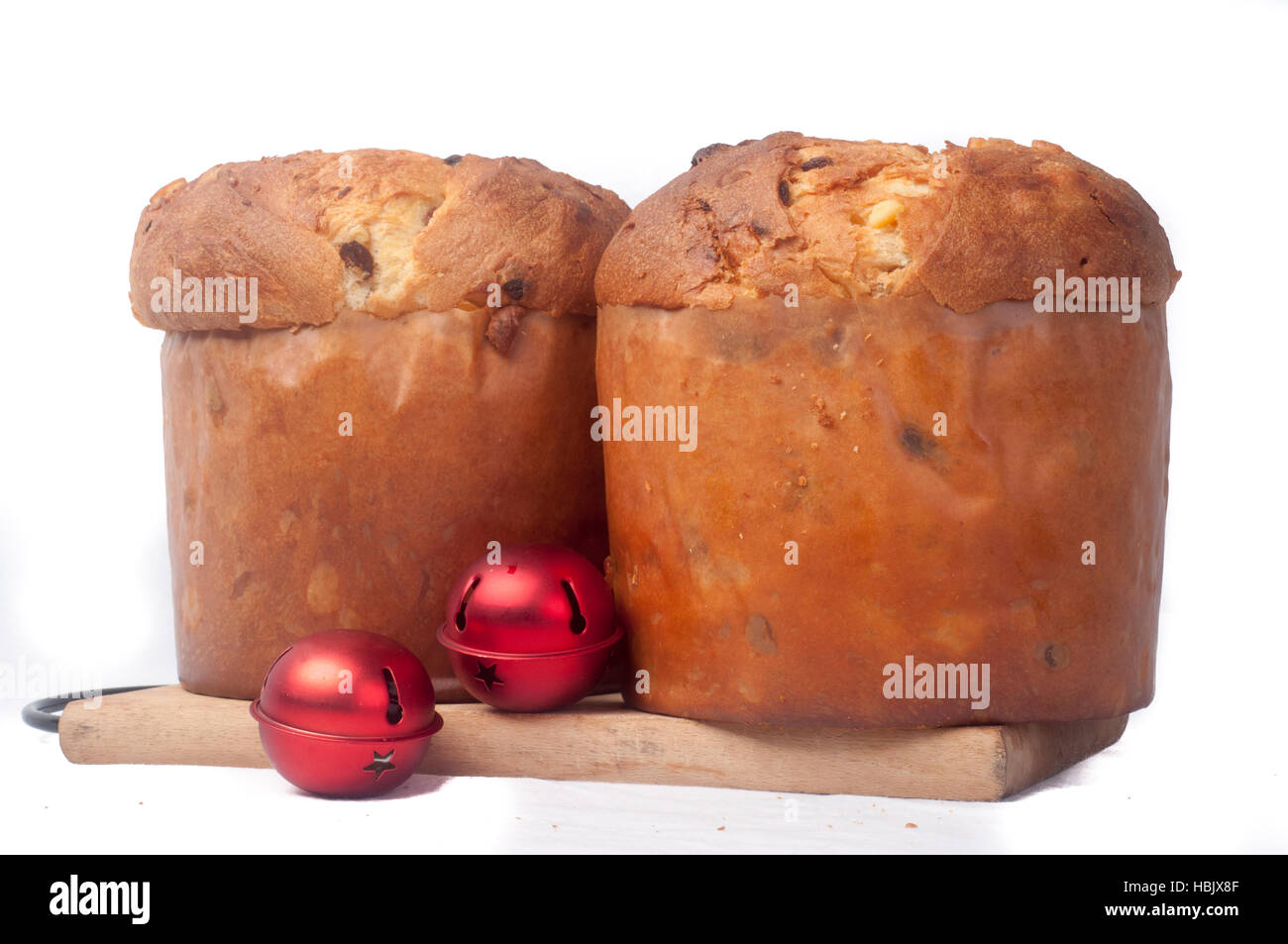 Panettone on an White background Stock Photo - Alamy