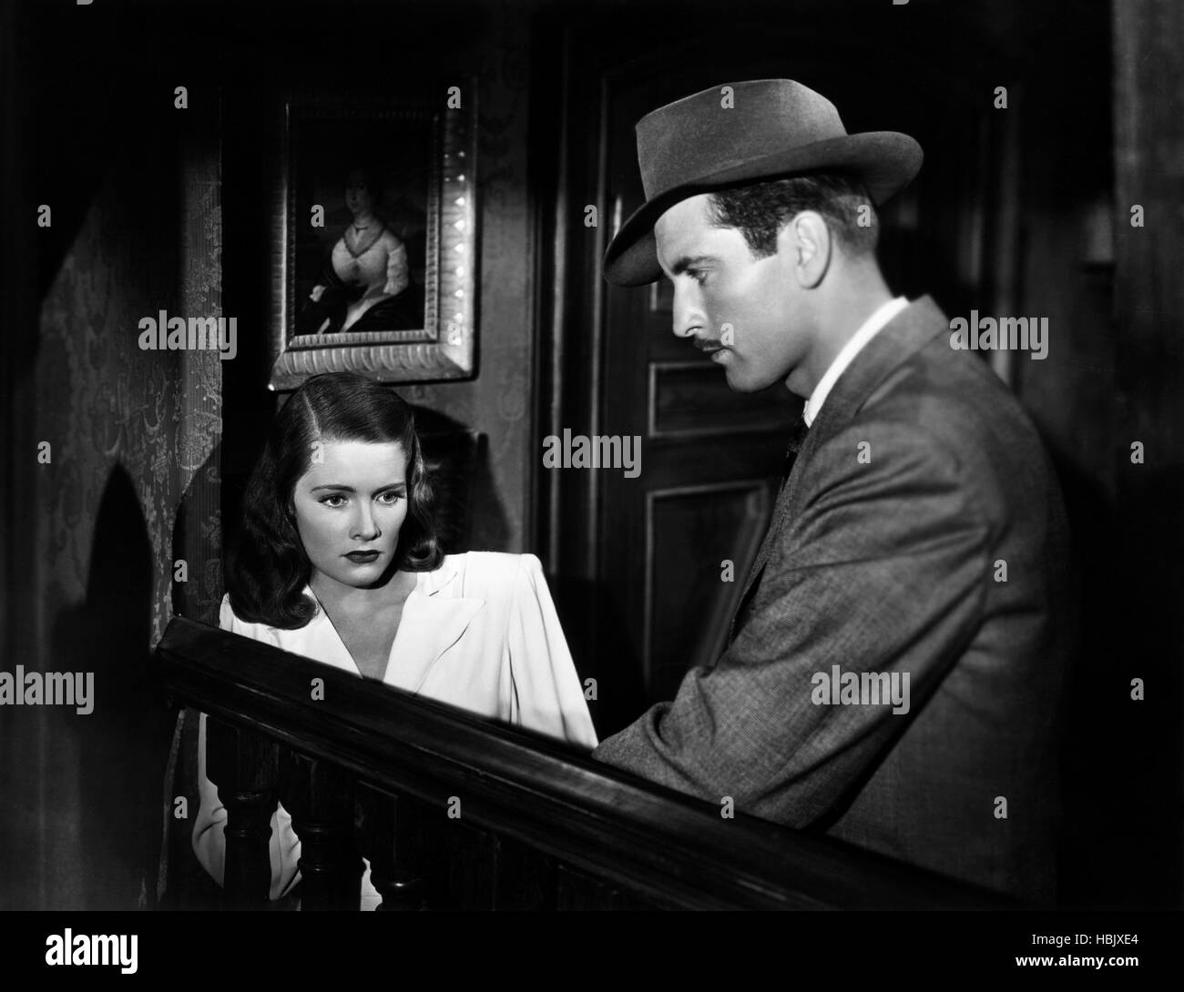 THE BRASHER DOUBLOON, from left, Nancy Guild, George Montgomery, 1947 ...