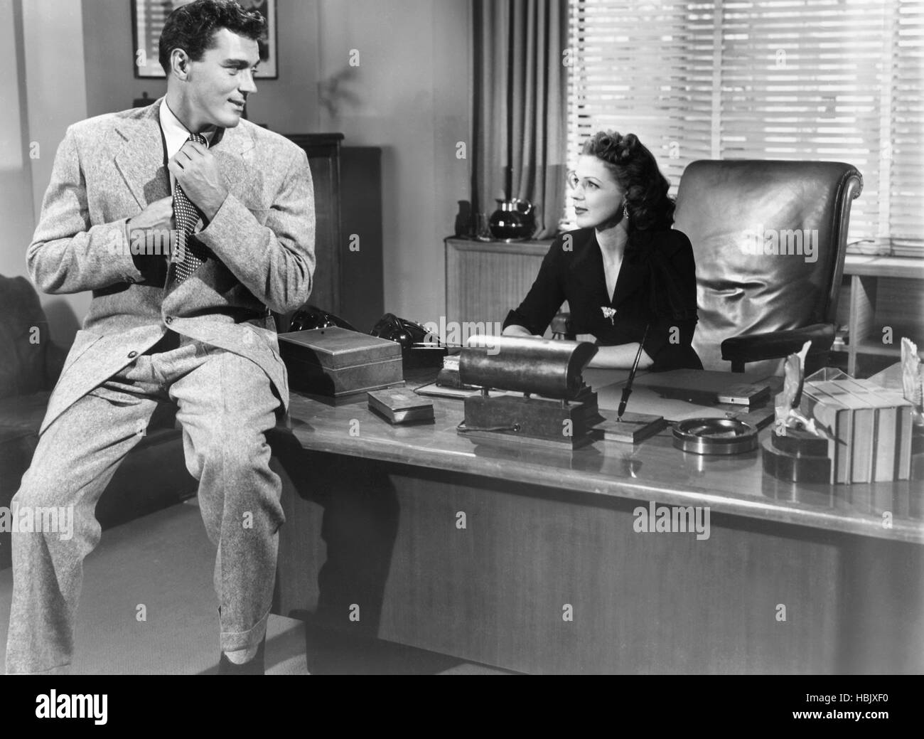 BREAKDOWN, from left: William Bishop, Ann Richards, 1952 Stock Photo - Alamy