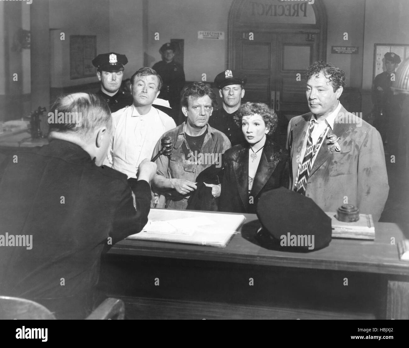 BRIDE FOR SALE, front from left: Robert Young, Gus Schilling, Claudette ...
