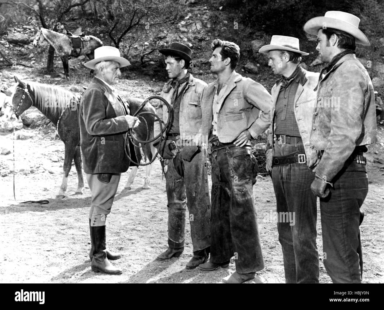 BROKEN LANCE, Spencer Tracy, Earl Holliman, Hugh O'Brian, Richard ...
