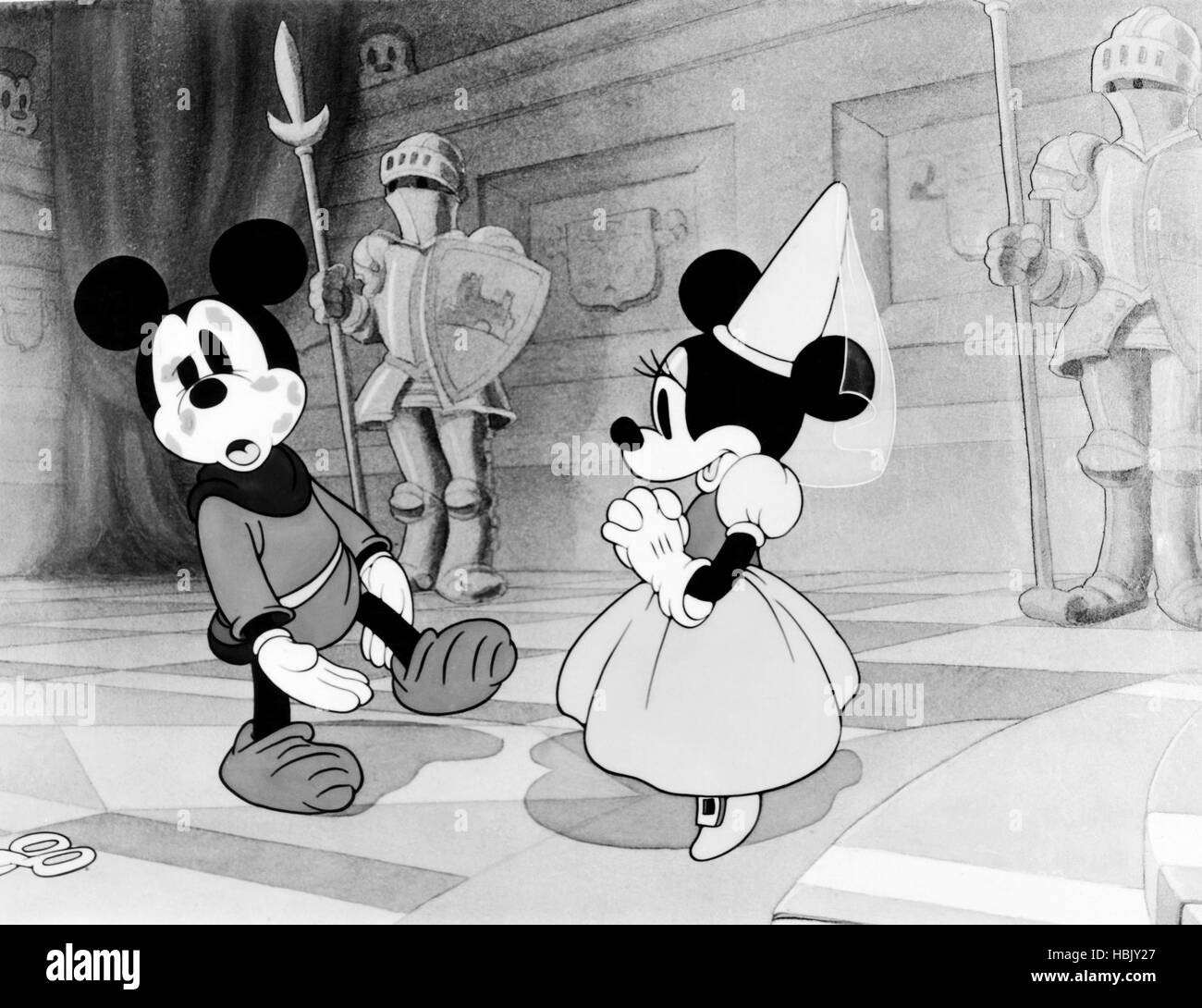 BRAVE LITTLE TAILOR, from left: Mickey Mouse, Minnie Mouse, 1938 Stock ...