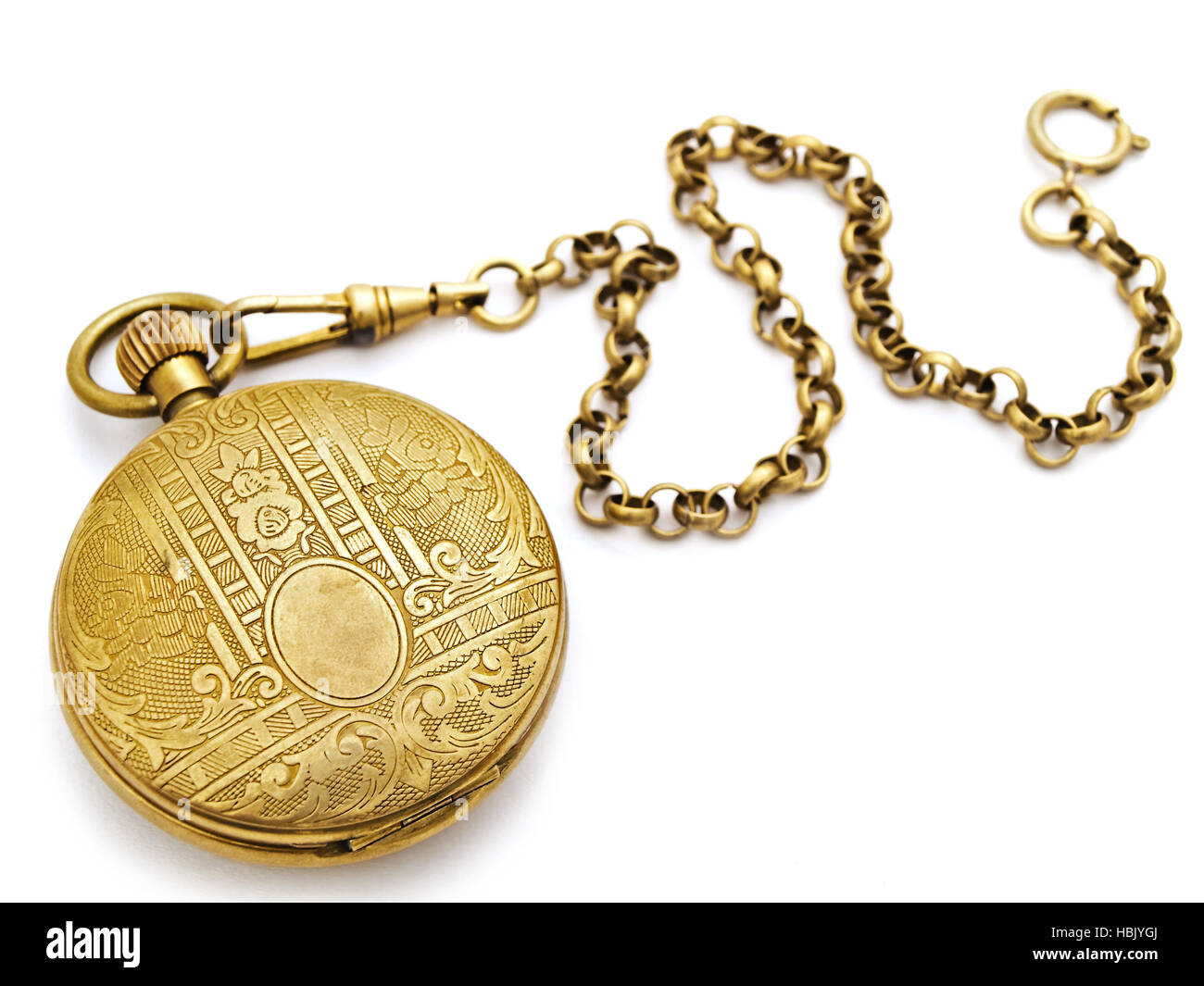 Vintage Pocket Clock Stock Photo - Alamy