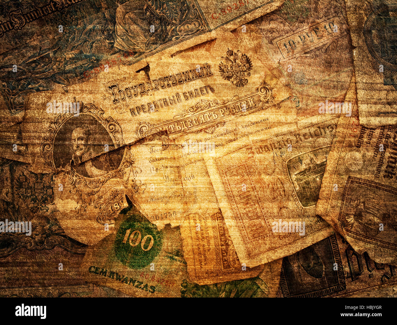 Retro Money Background Stock Photo - Alamy