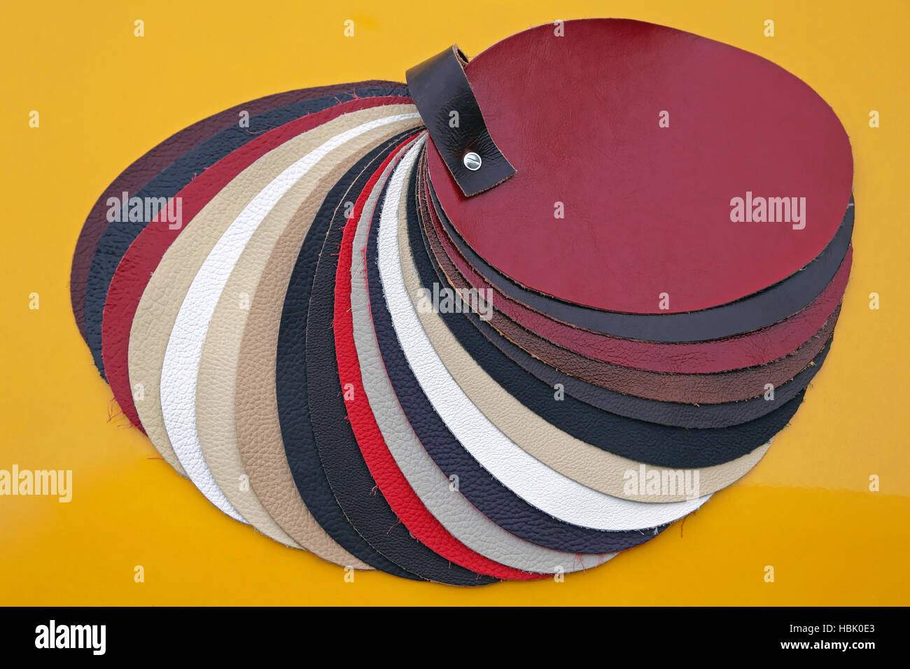 Leather swatch hi-res stock photography and images - Alamy