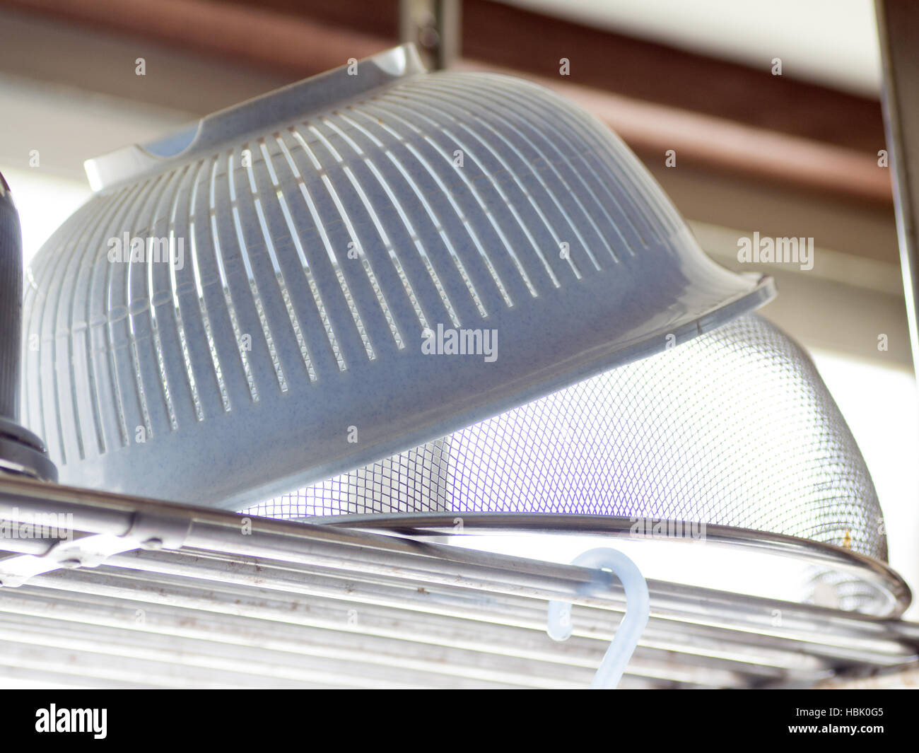 Blue plastic sieve with handle hi-res stock photography and images - Alamy