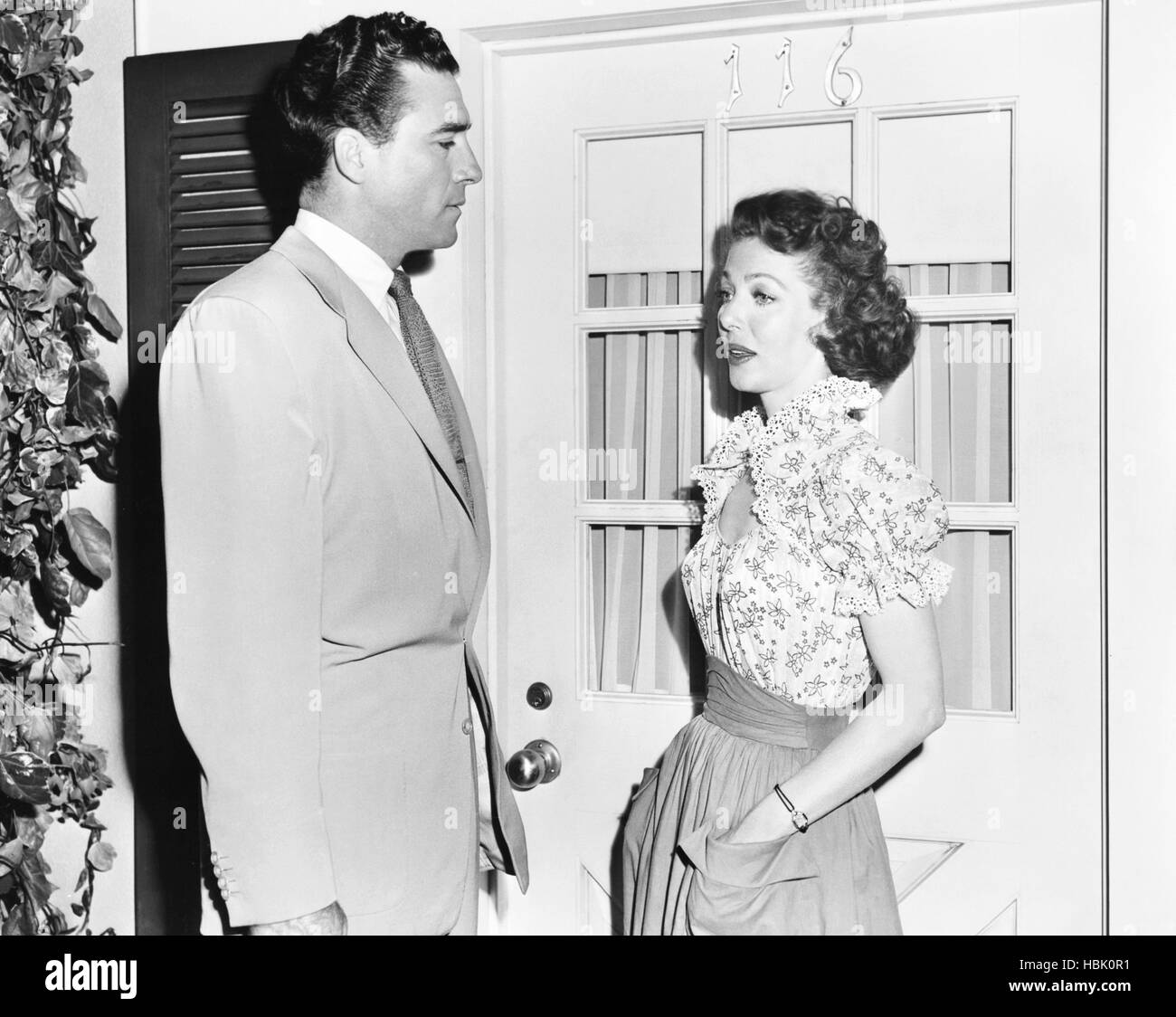 CAUSE FOR ALARM!, from left: Bruce Cowling, Loretta Young, 1951 Stock ...