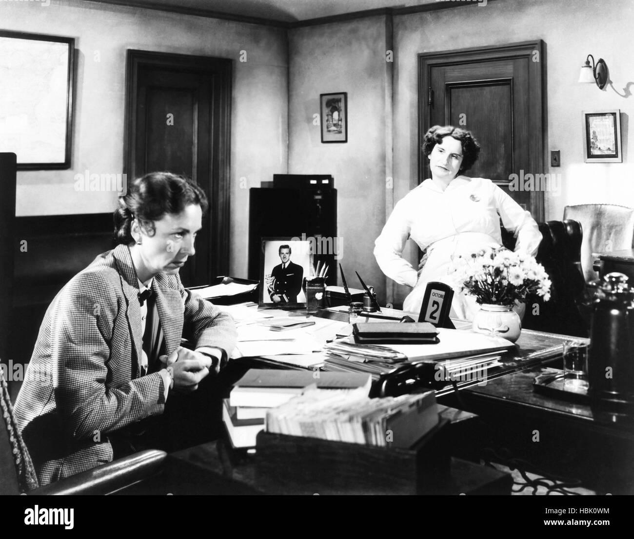 CAGED, from left: Agnes Moorehead, Hope Emerson, 1950 Stock Photo - Alamy