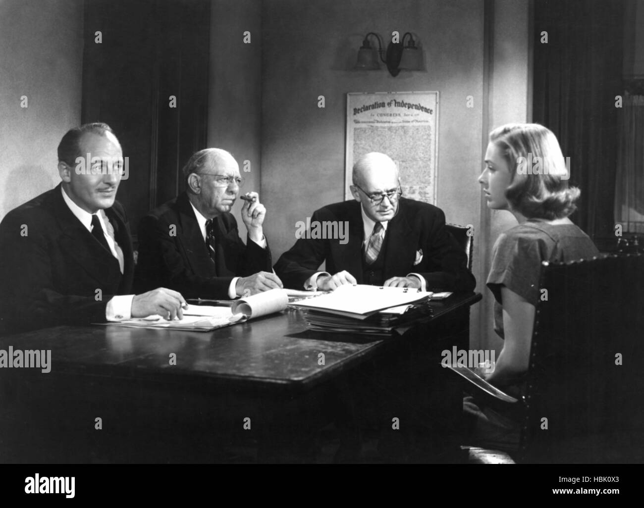 CAGED, Charles Meredith, Taylor Holmes, Eleanor Parker, 1950 Stock ...