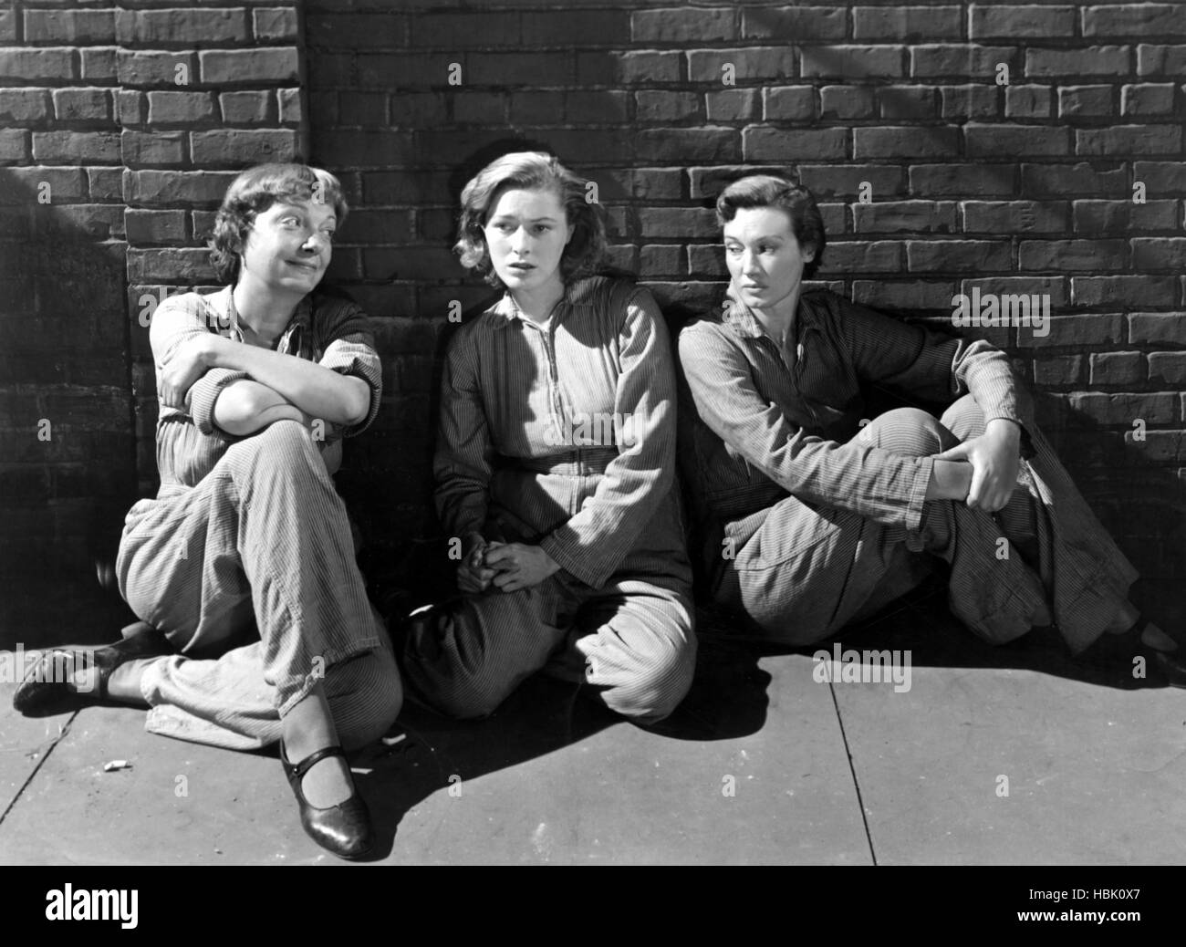 CAGED, Betty Garde, Eleanor Parker, Gertrude Michael, 1950 Stock Photo ...