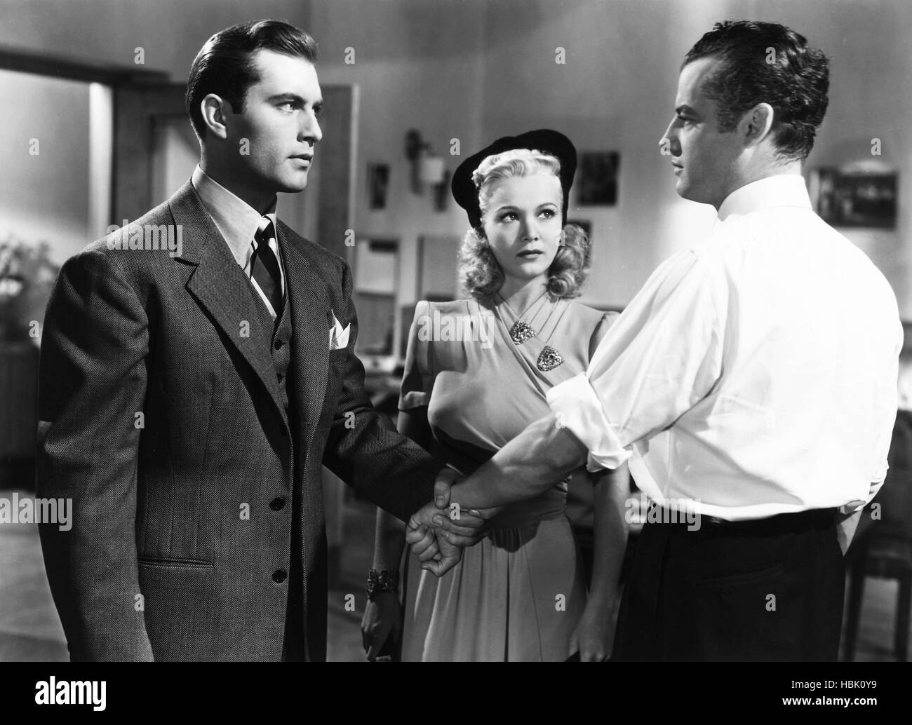 CADET GIRL, from left, George Montgomery, Carole Landis, Robert Lowery ...