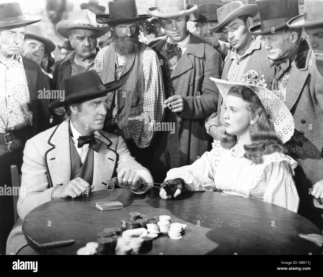 CAN'T HELP SINGING, seated from left: Robert Paige, Deanna Durbin, 1944 ...