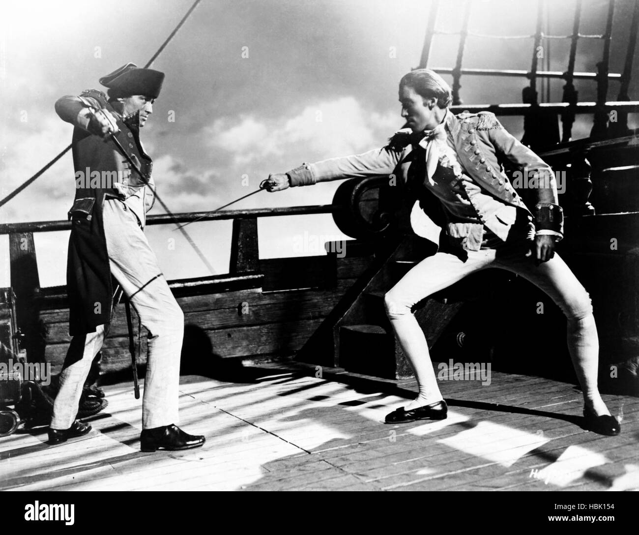 CAPTAIN HORATIO HORNBLOWER, from left: Gregory Peck, Christopher Lee ...