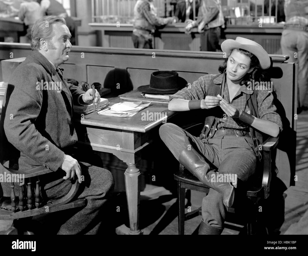 CALAMITY JANE AND SAM BASS, Yvonne De Carlo, (right), 1949 Stock Photo ...