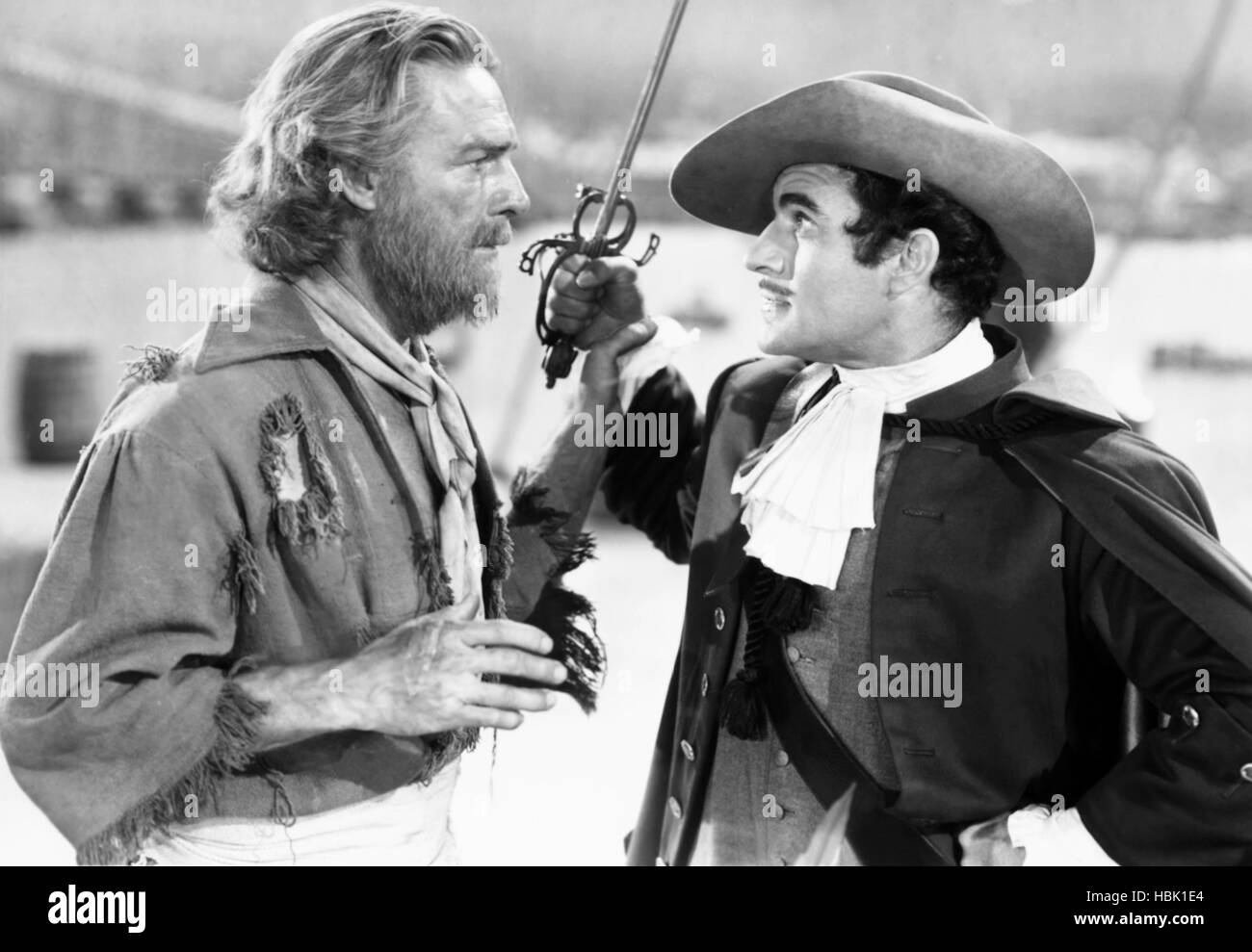 CAPTAIN KIDD, from left, Randolph Scott, Gilbert Roland, 1945 Stock ...