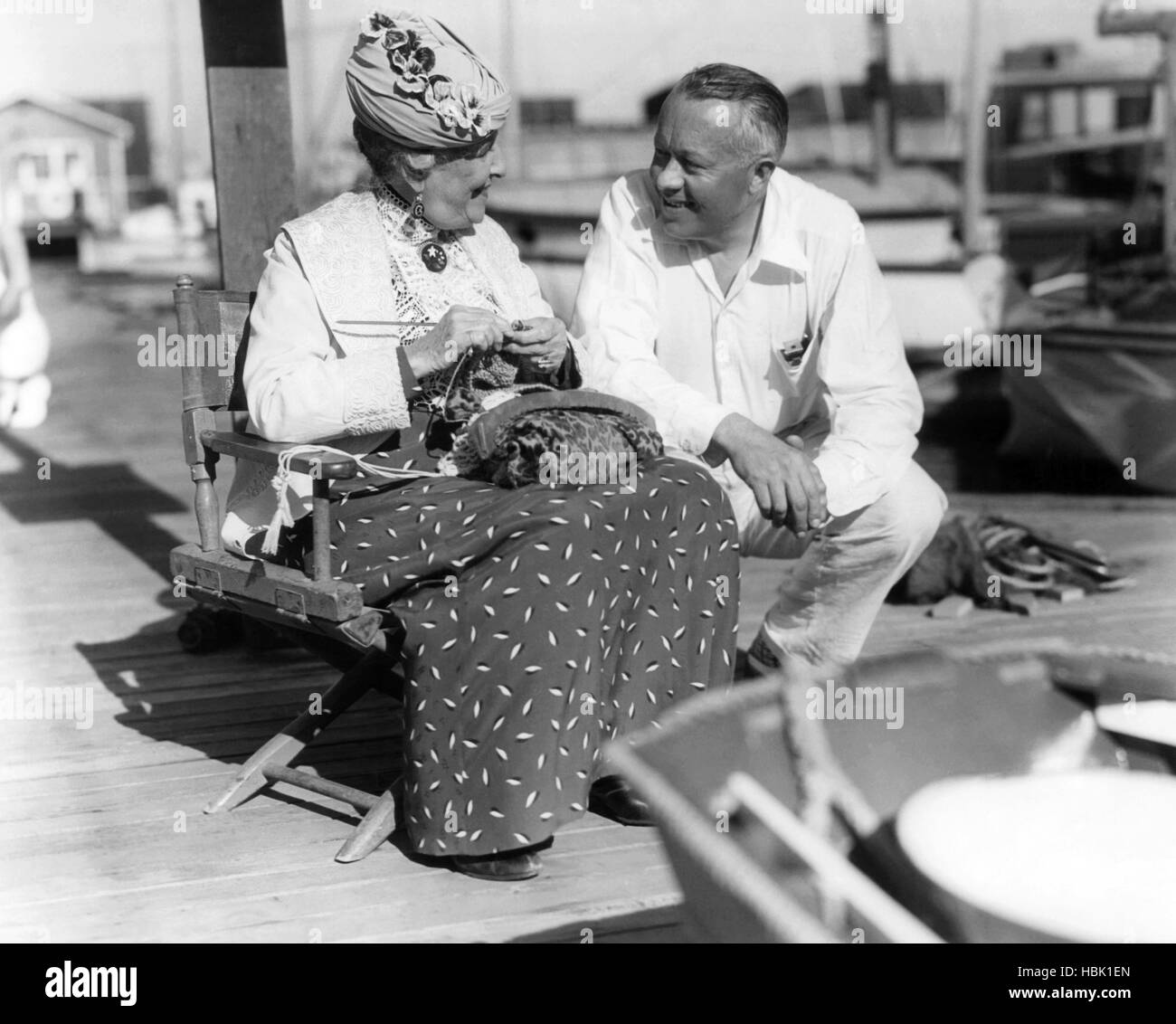 THE CAPTAIN'S KID, from left: May Robson, director Nick Grinde on set ...