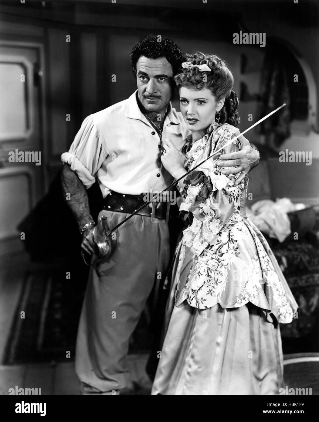 CAPTAIN KIDD, Gilbert Roland, Barbara Britton, 1945 Stock Photo - Alamy