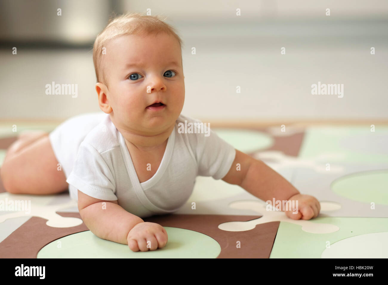 Four months old baby Stock Photo - Alamy