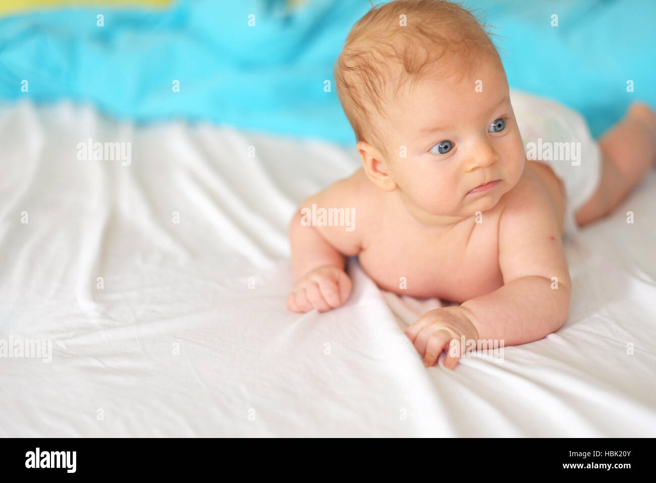 Three months old baby Stock Photo - Alamy