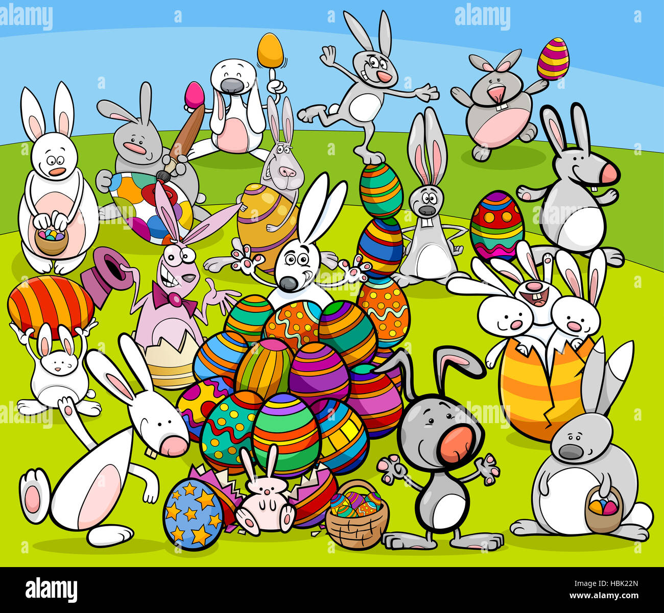 Vintage Easter Clip Art Big Bunny With Egg The Graphics Fairy