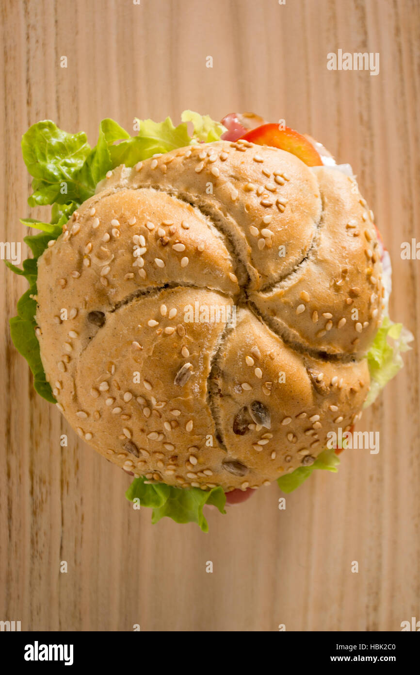 Fresh vegetable ham sandwich hi-res stock photography and images - Alamy