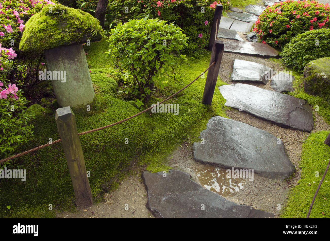 zen garden pathway Stock Photo - Alamy