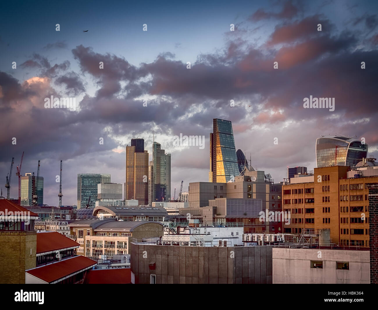 London City skyline at dusk Stock Photo - Alamy
