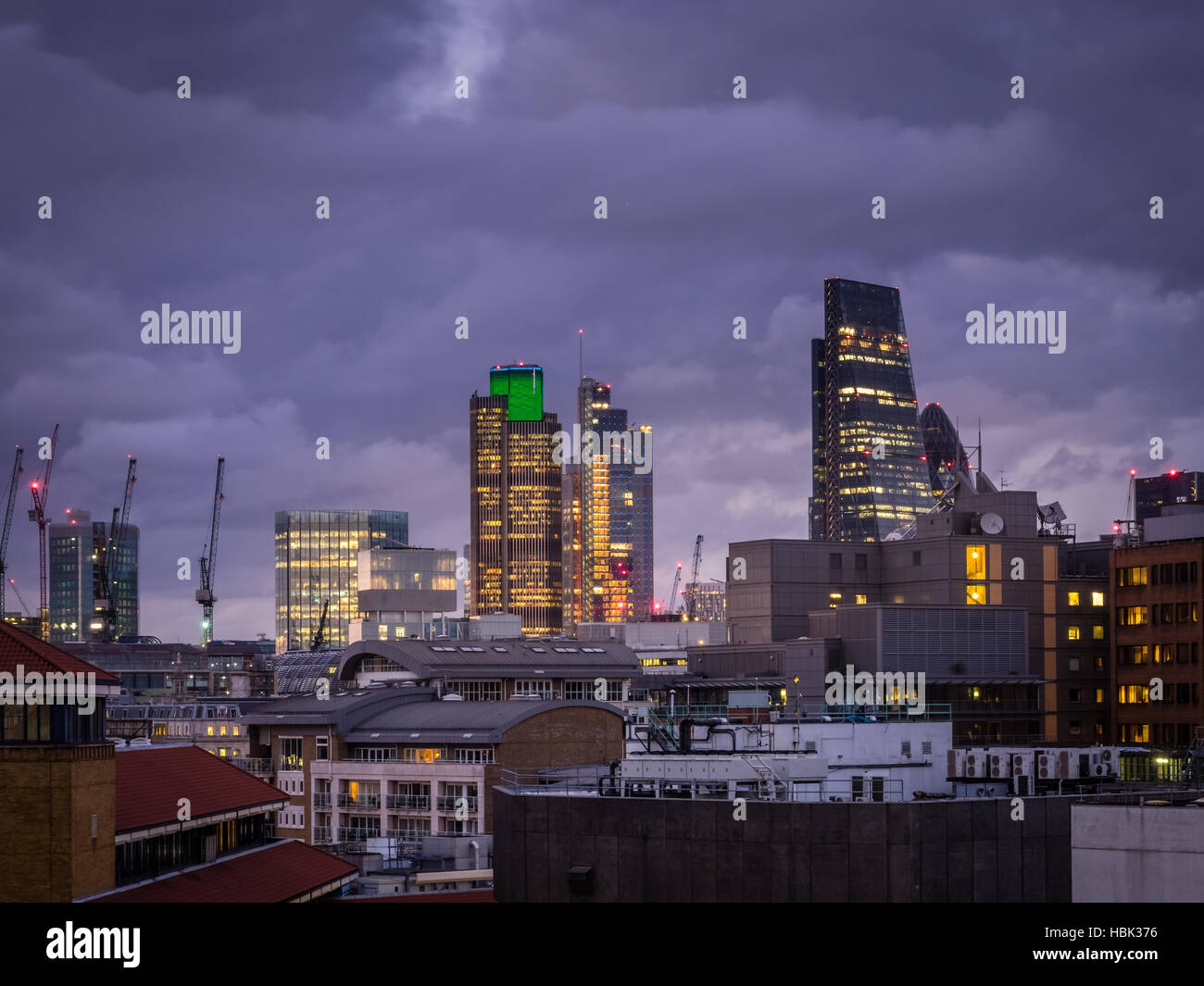 Central London Aerial Skyline High Resolution Stock Photography and ...