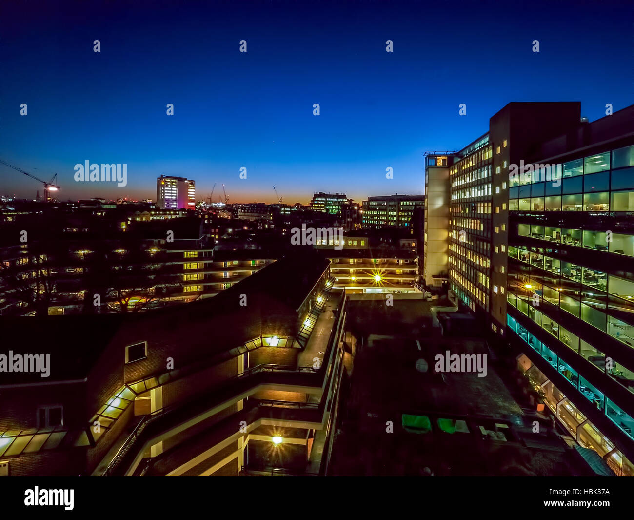 Nightfall over London Stock Photo - Alamy