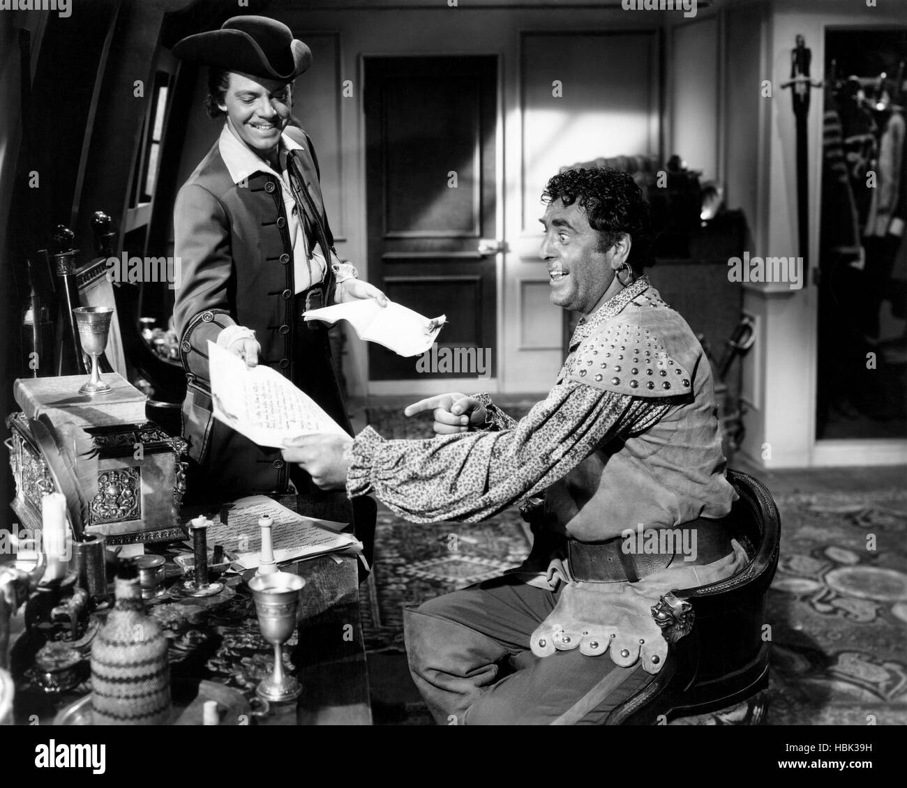 CAPTAIN PIRATE, (aka CAPTAIN BLOOD, FUGITIVE), from left, Louis Hayward ...