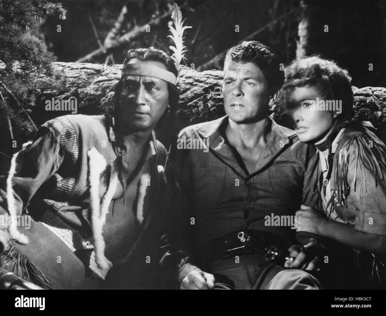 CATTLE QUEEN OF MONTANA, from left: Rodd Redwing, Ronald Reagan ...