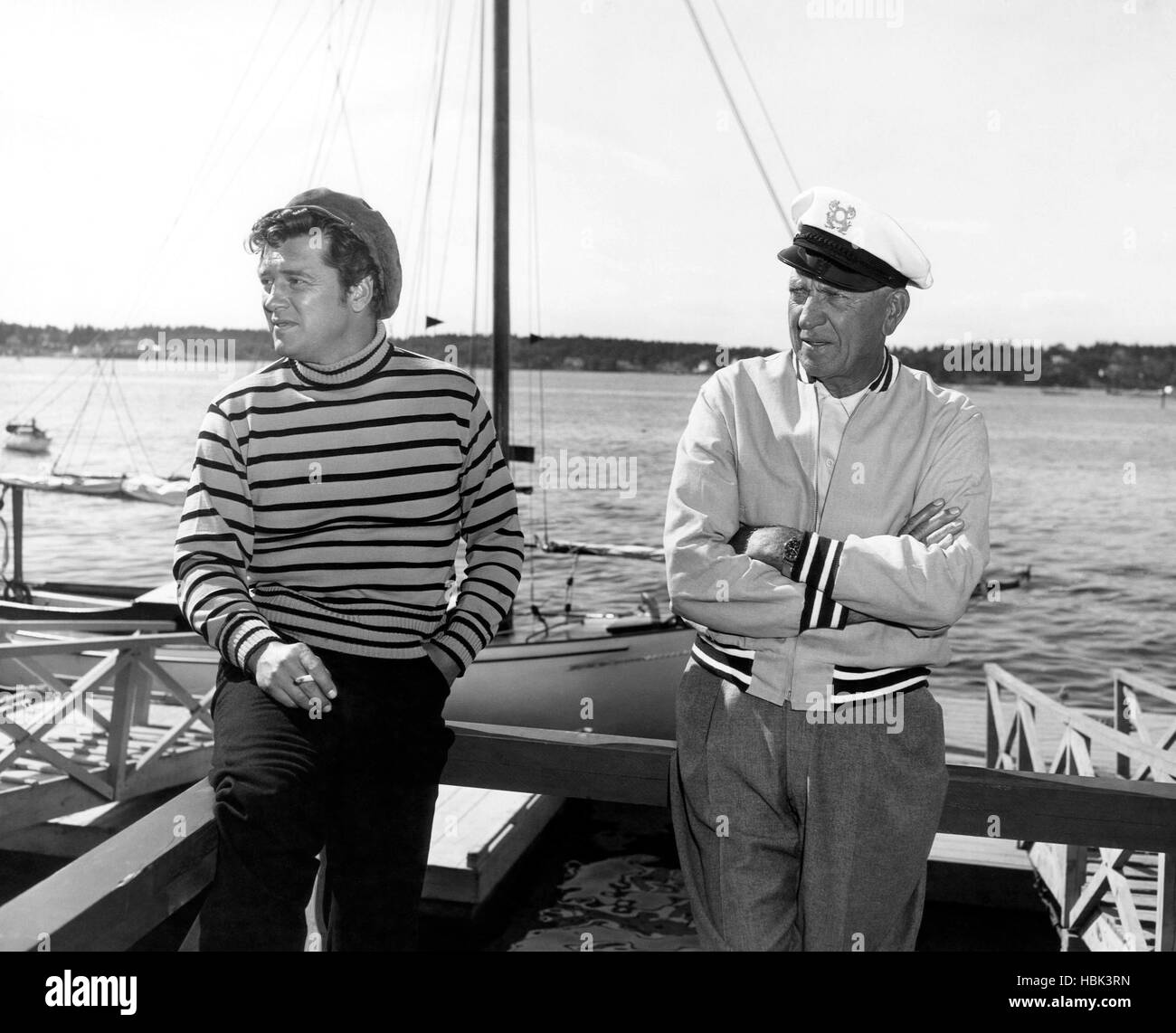 CAROUSEL, Gordon MacRae with director, Henry King, on location, 1956 ...