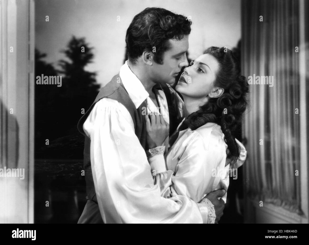 CAPTAIN SCARLETT, Richard Greene, Leonora Amar, 1953 Stock Photo - Alamy