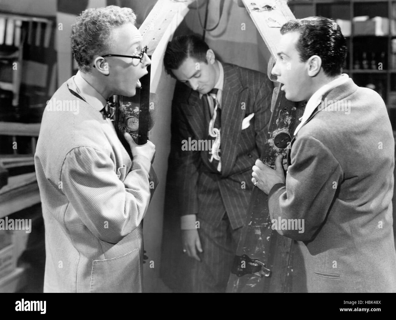 CAMPUS SLEUTH, front, from left, Warren Mills, Freddie Stewart, 1948 Stock Photo - Alamy