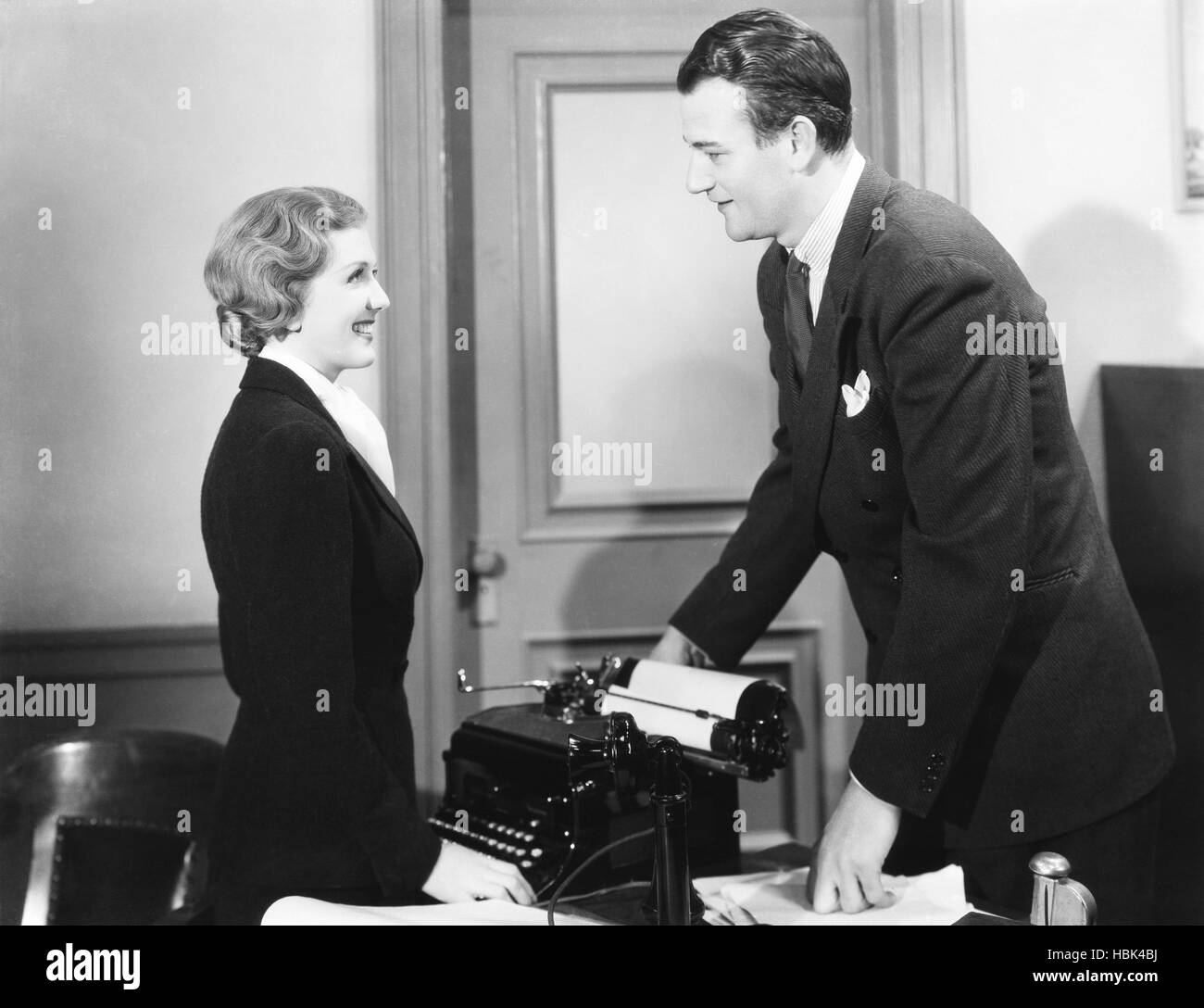 CALIFORNIA STRAIGHT AHEAD!, from left, Louise Latimer, John Wayne, 1937 ...
