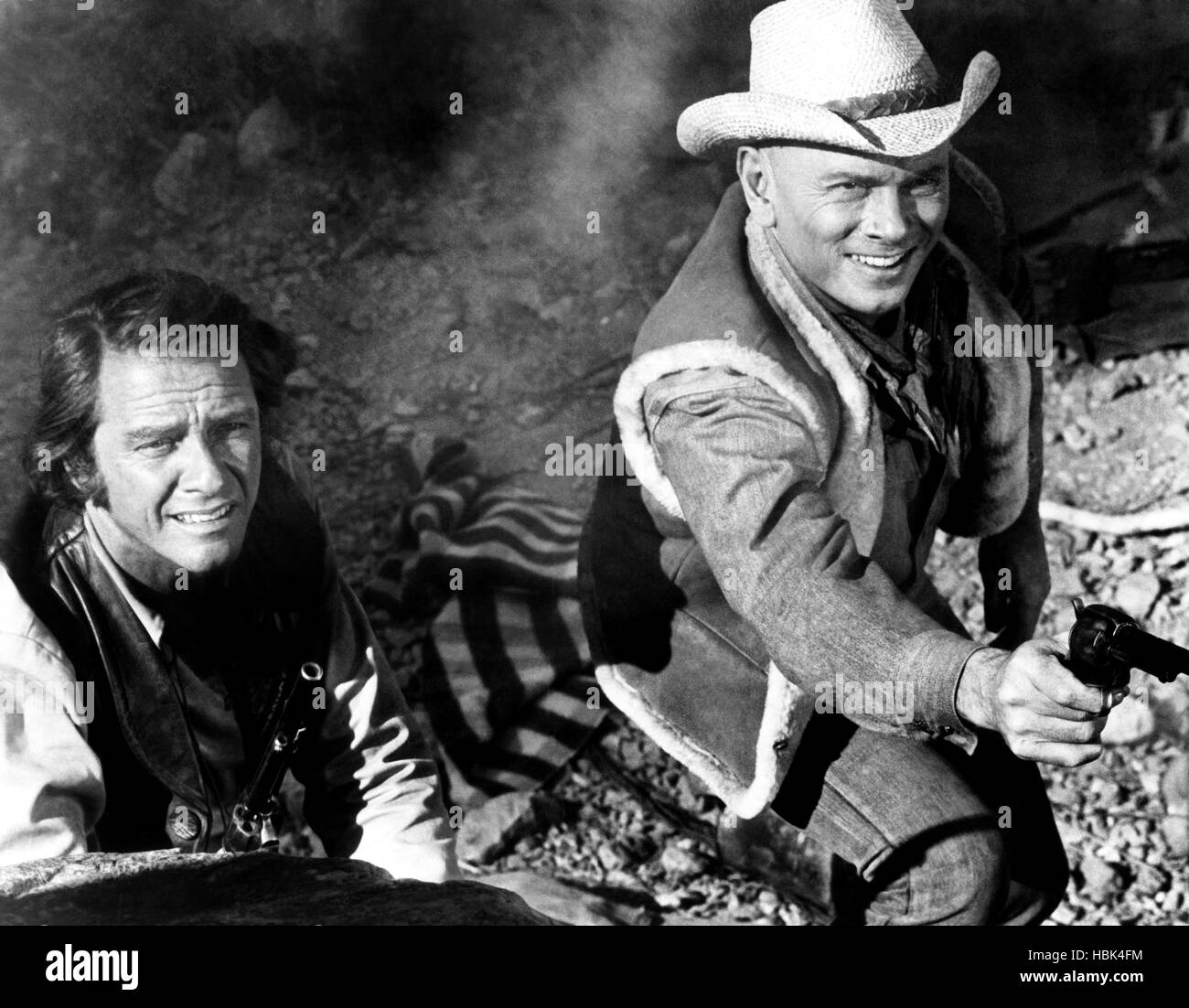 CATLOW, from left, Richard Crenna, Yul Brynner, 1971 Stock Photo - Alamy