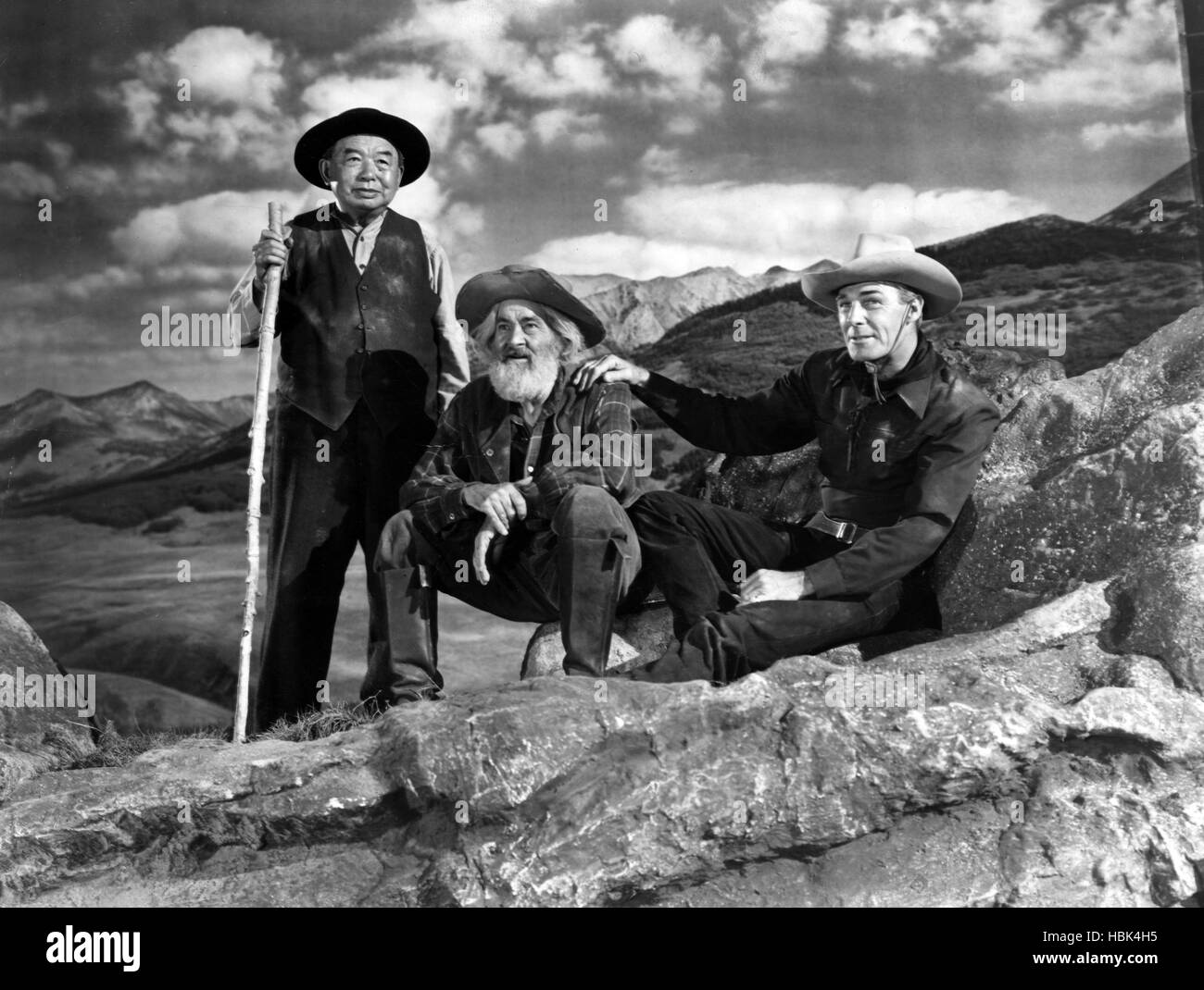THE CARIBOO TRAIL, Lee Tung Foo, Gabby Hayes, Randolph Scott, 1950. TM ...