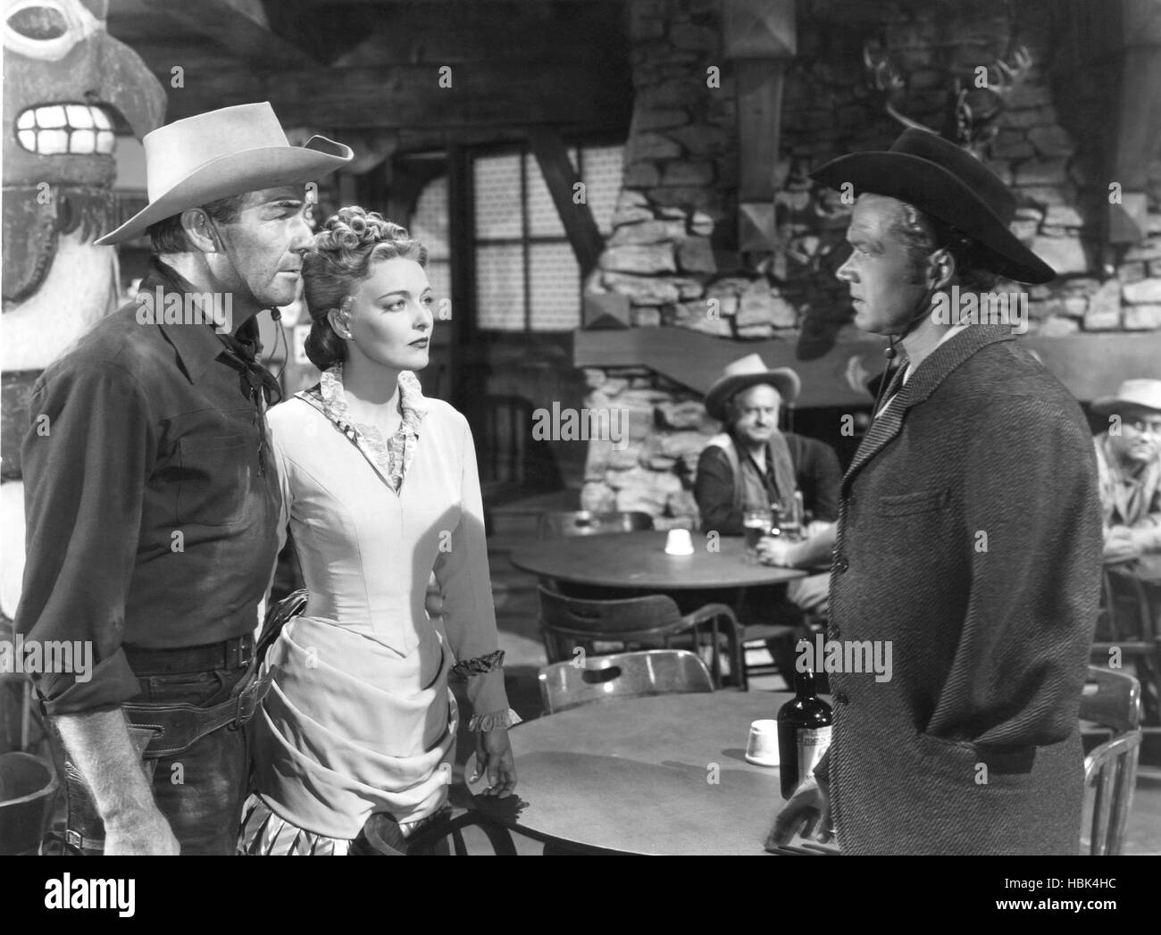 THE CARIBOO TRAIL, Randolph Scott, Karin Booth, Bill Williams, 1950, (c ...