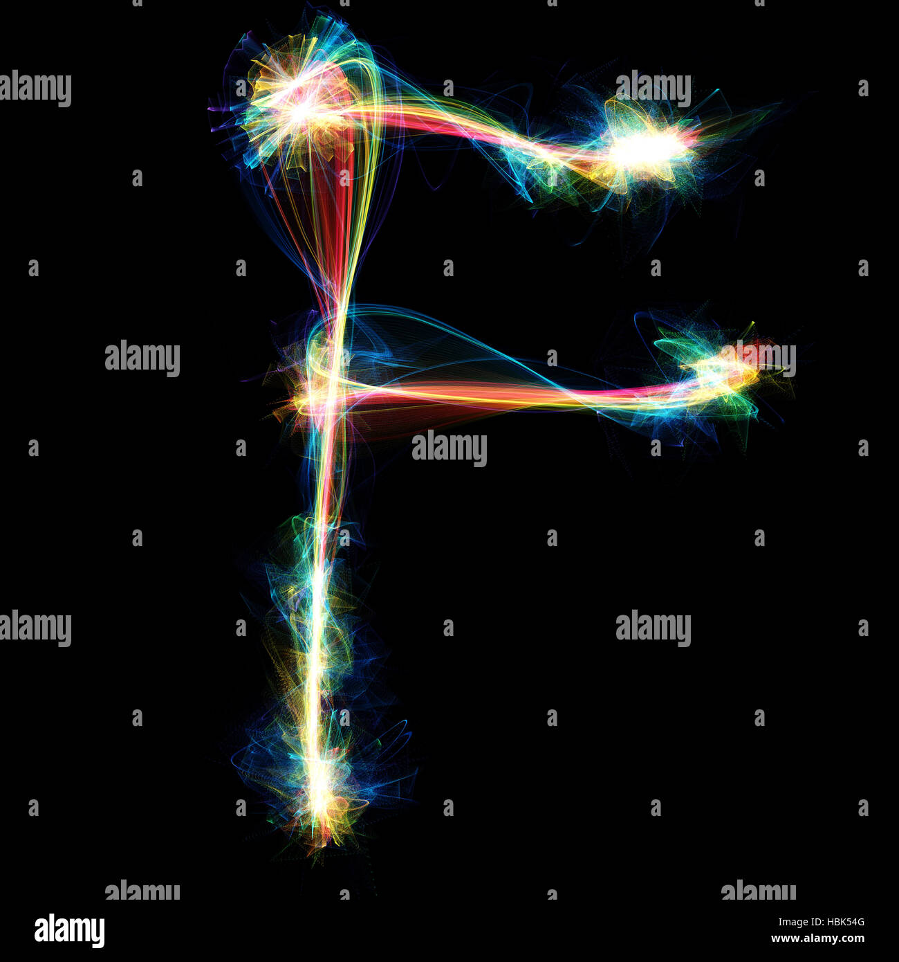 Plasma Letter - F Stock Photo - Alamy