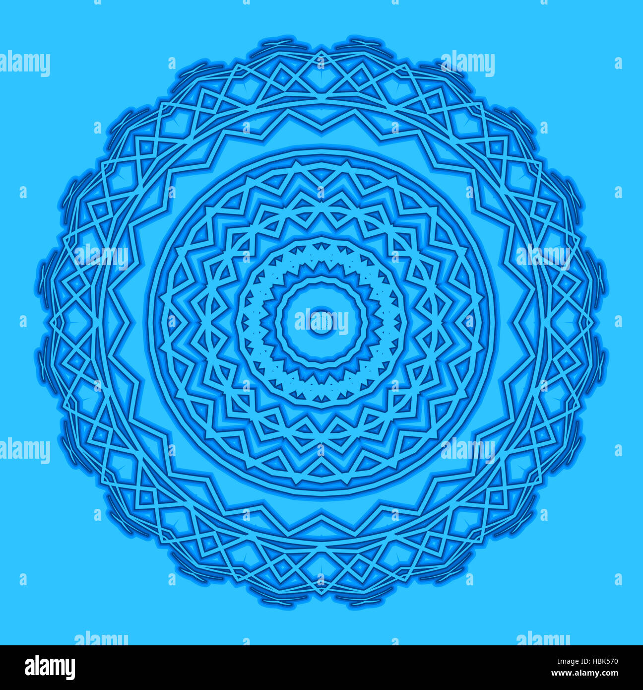 Blue background with abstract round shape Stock Photo - Alamy