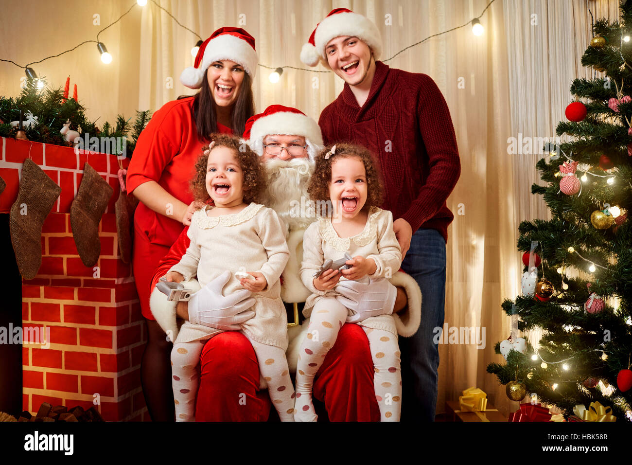 Santa family hi-res stock photography and images - Alamy