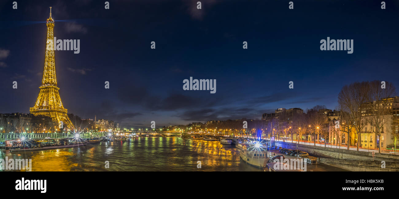 Paris night lights Stock Photo - Alamy