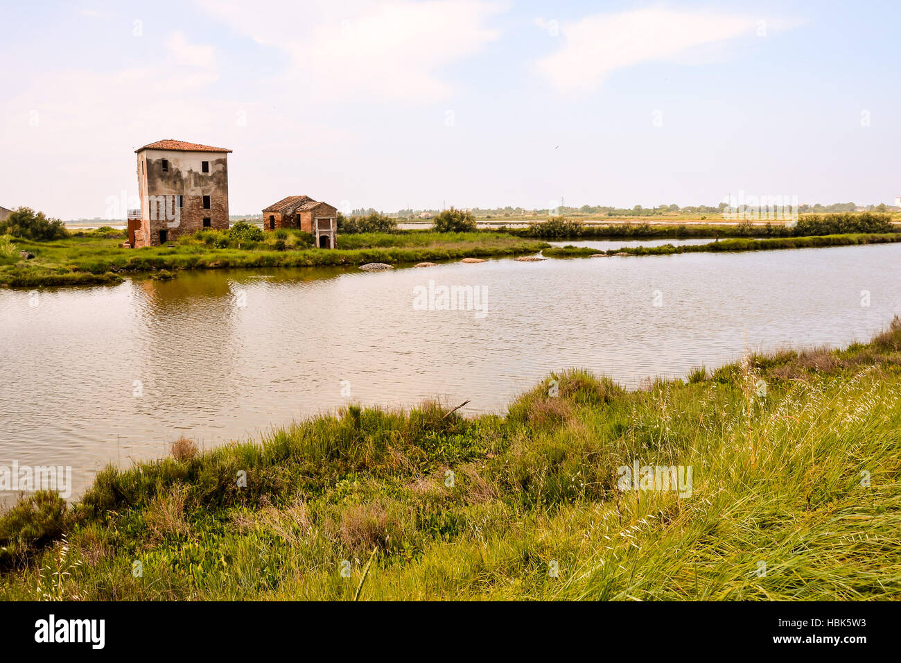 Landscape The Po Delta Stock Photo - Alamy